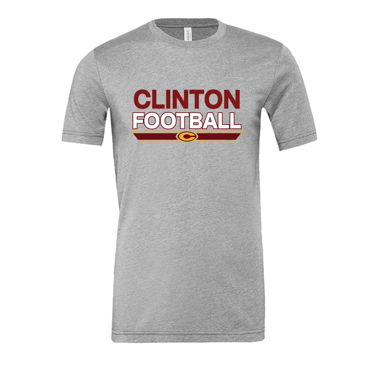 Clinton Football Unisex Bella Canvas Crew Neck – SketchSHE Branding llc